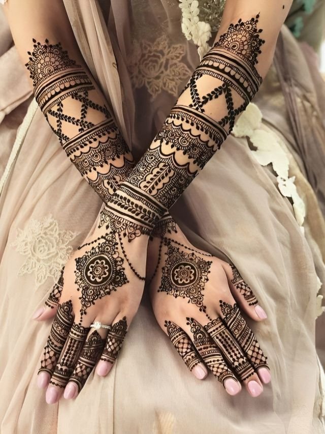 50 Latest Hand Bridal Mehendi Designs for Weddings