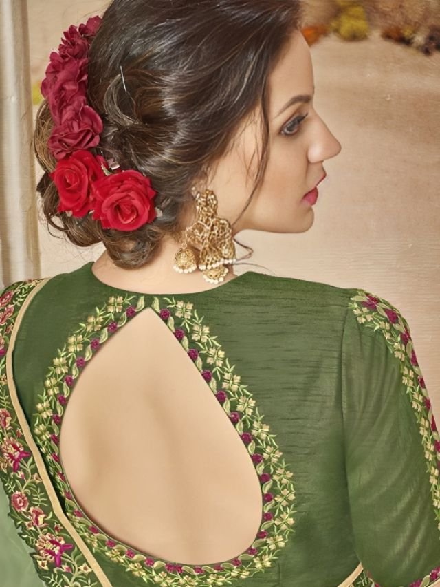 60+ Latest and Unique Blouse Back Designs for New Age Ladies – Fabfunda