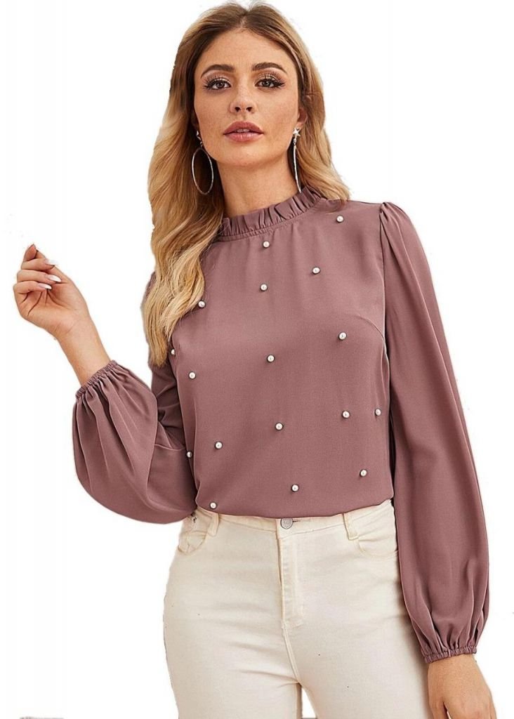 Imported fabric high neck fancy top with free delivery all over india