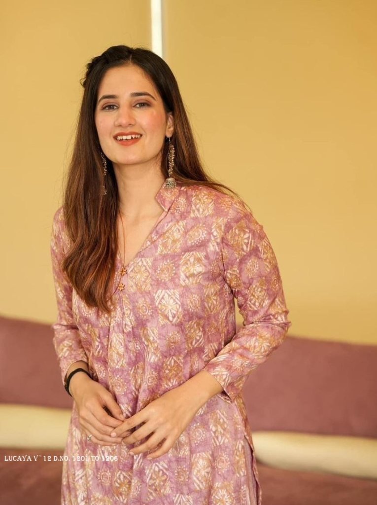 lucaya vol 12 beautiful print readymade straight kurti with bottom ...
