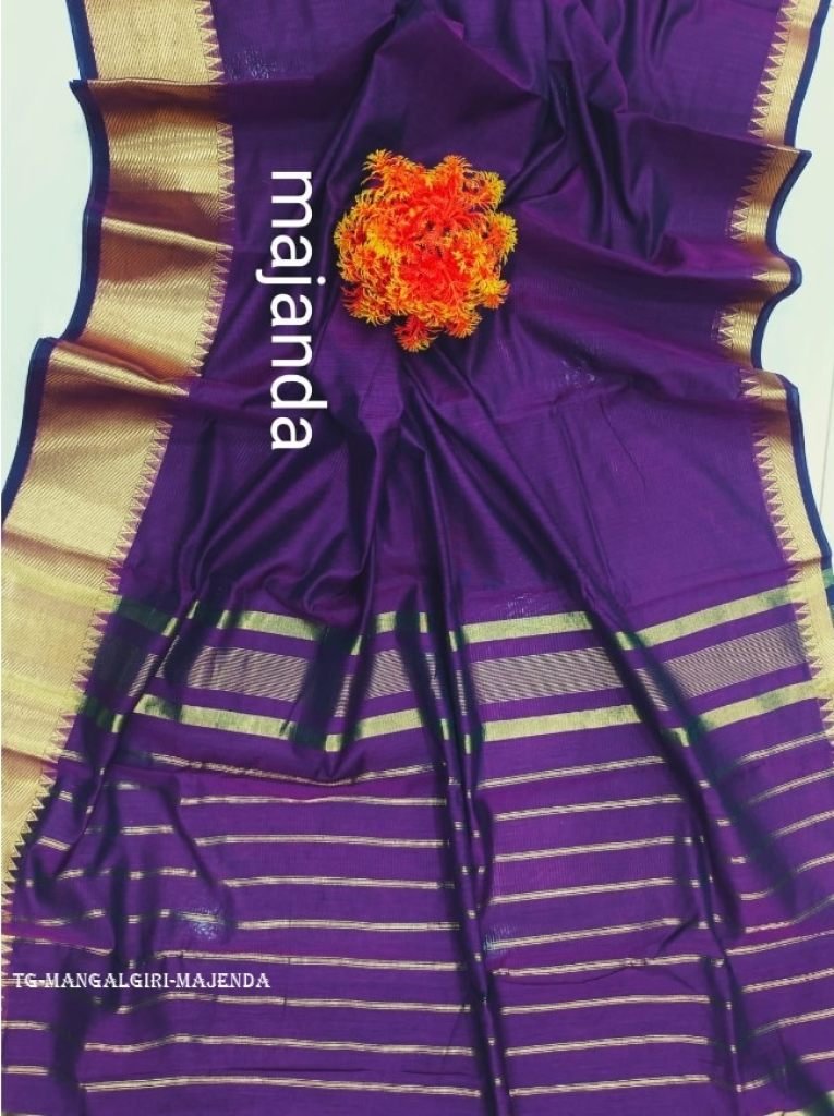 Buy Majenda Designer Soft Mangalgiri Saree at Rs. 1099 online from Fab ...