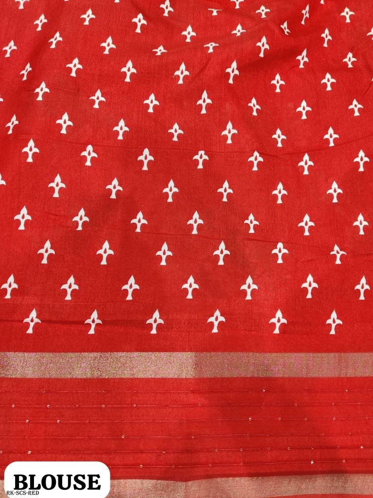 Buy Red Fancy Sequins Crape Silk Saree at Rs. 950 online from Fab Funda ...